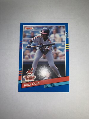 1991 Donruss Baseball Card #383 Alex Cole Cleveland Indians | eBay