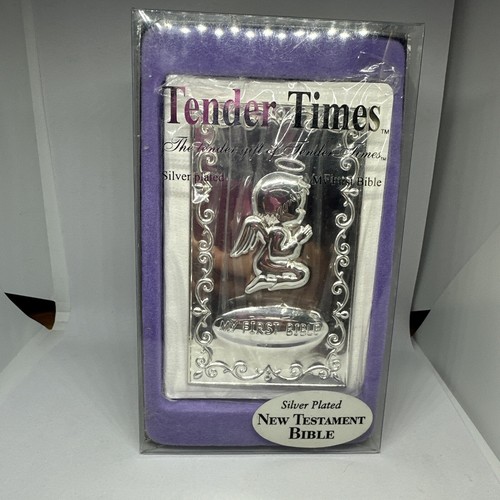 Silver Plated New Testament My First Bible in Gift Box by Tender Times ...
