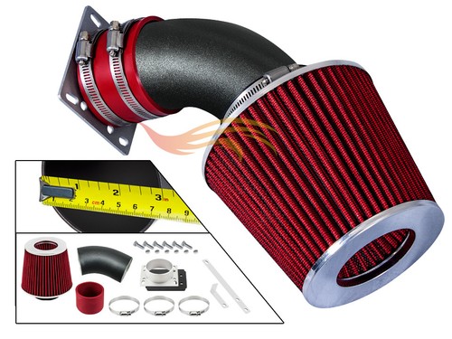 BCP RW RED 92-95 BMW 318 318i 318is 318ti 1.8L 4cyl Air Intake System+ ...