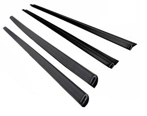 2x Outer & 2x Inner Front door Window Waist seal kit for Land Rover ...