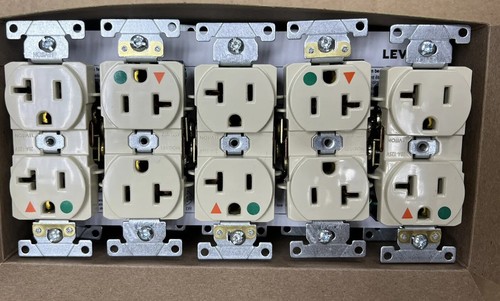 Hospital Grade Isolated Ground Duplex Receptacle, 20A, 125V, Ivory(Box ...