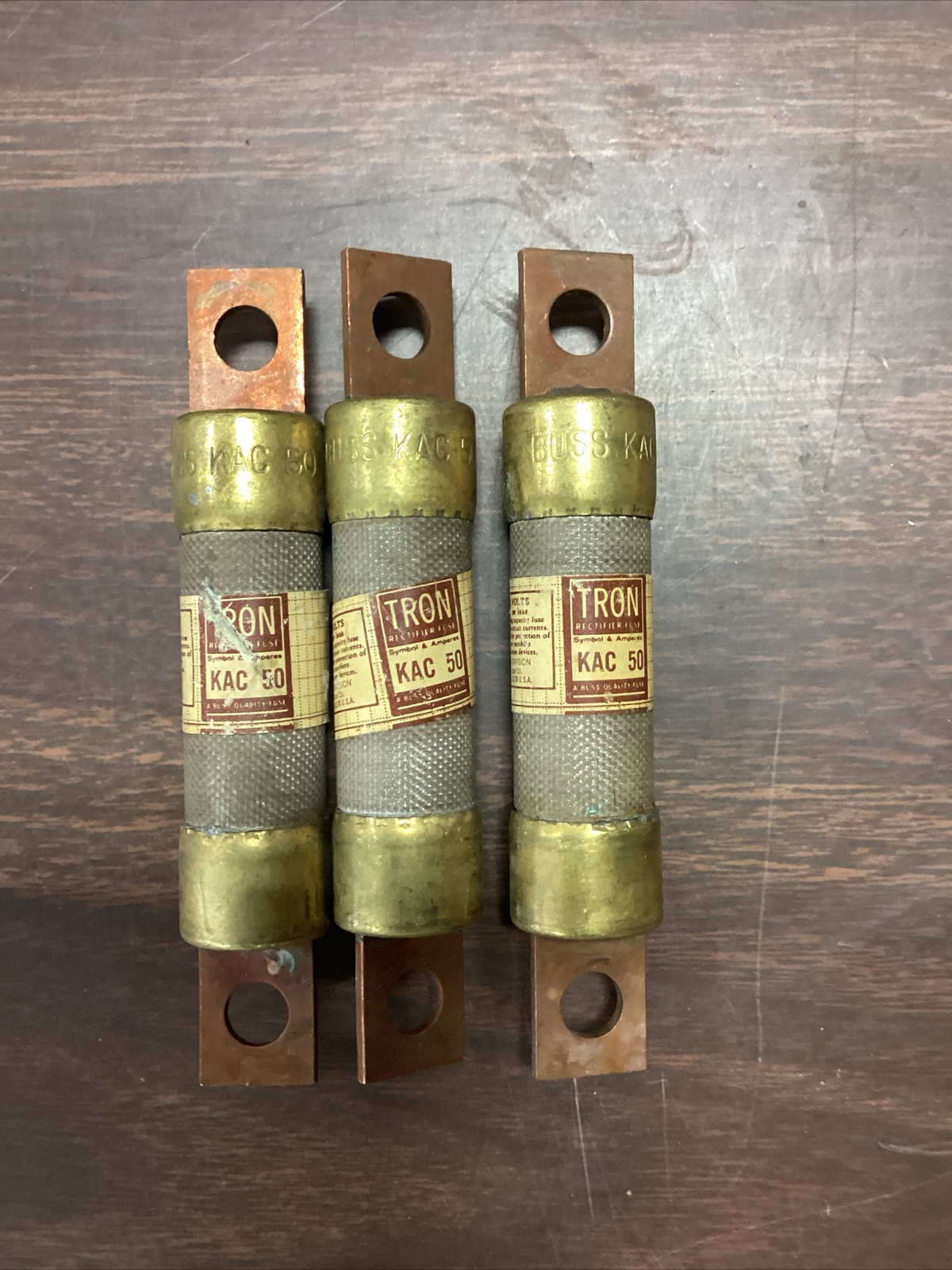 Tron KAC-50 Rectifier Fuse 50A 600V Lot of 3 | eBay