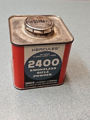 Vintage HERCULES 2400 SMOKELESS POWDER CAN | eBay