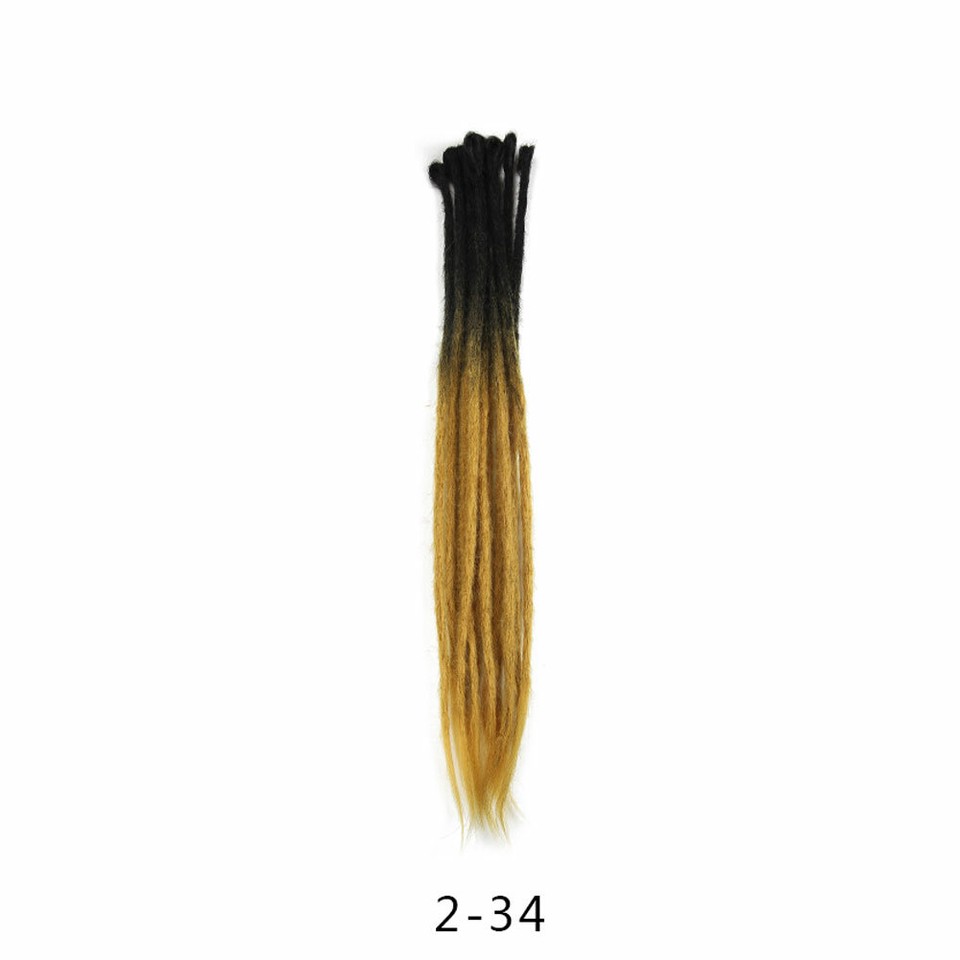 5PCS 20" 24" Dreadlocks Extensions Synthetic Single Ended Dreads SE ...