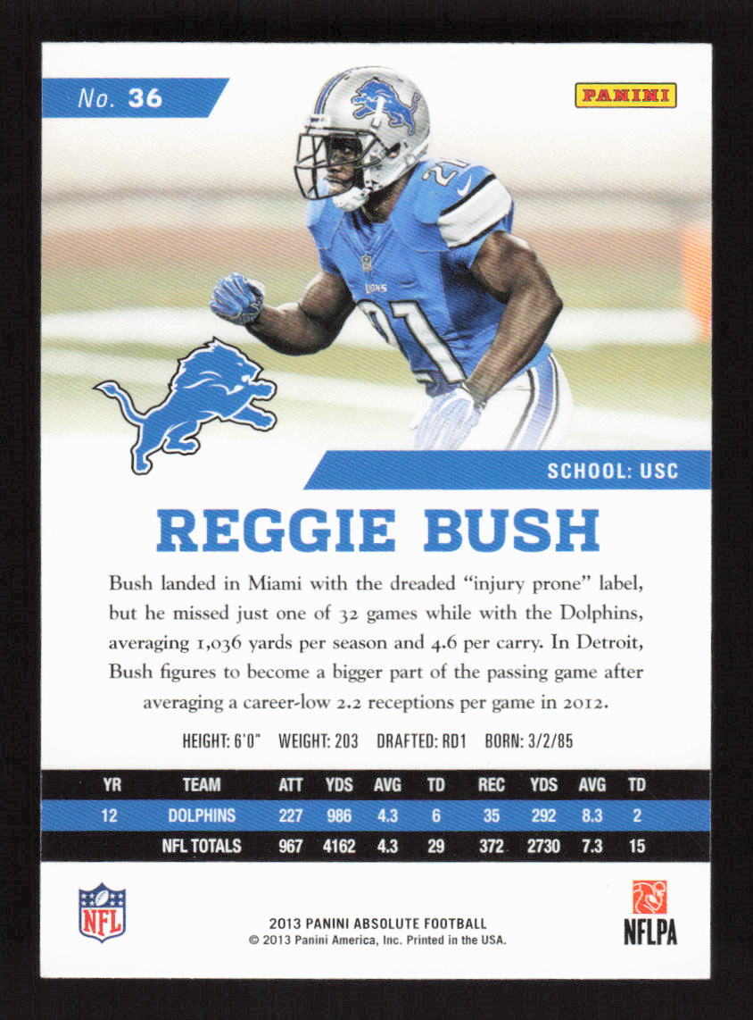 2013 Panini Absolute - Retail #36 Reggie Bush for sale online | eBay