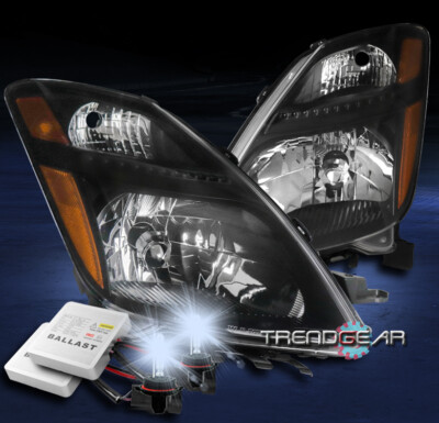 For 2006-2009 Toyota Prius Halogen Headlight Headlamp Lamp Black w ...