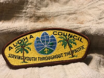 Boy Scouts Of America BSA Patch Aloha Hawaii Serving Youth Throughout ...