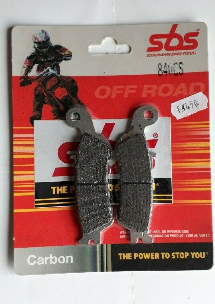 Yamaha Yz125 Yz250 Yz250f Yz450f Carbon Front Brake Pads Sbs 840cs Ebc