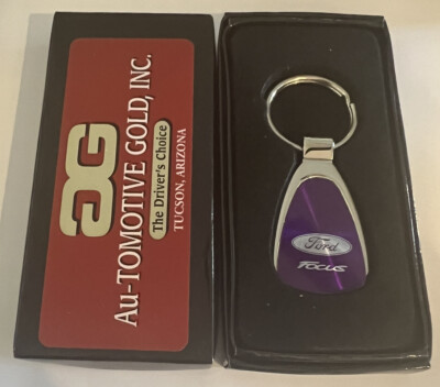 FORD FOCUS Teardrop Drop Metal PURPLE Key Chain Licensed | eBay