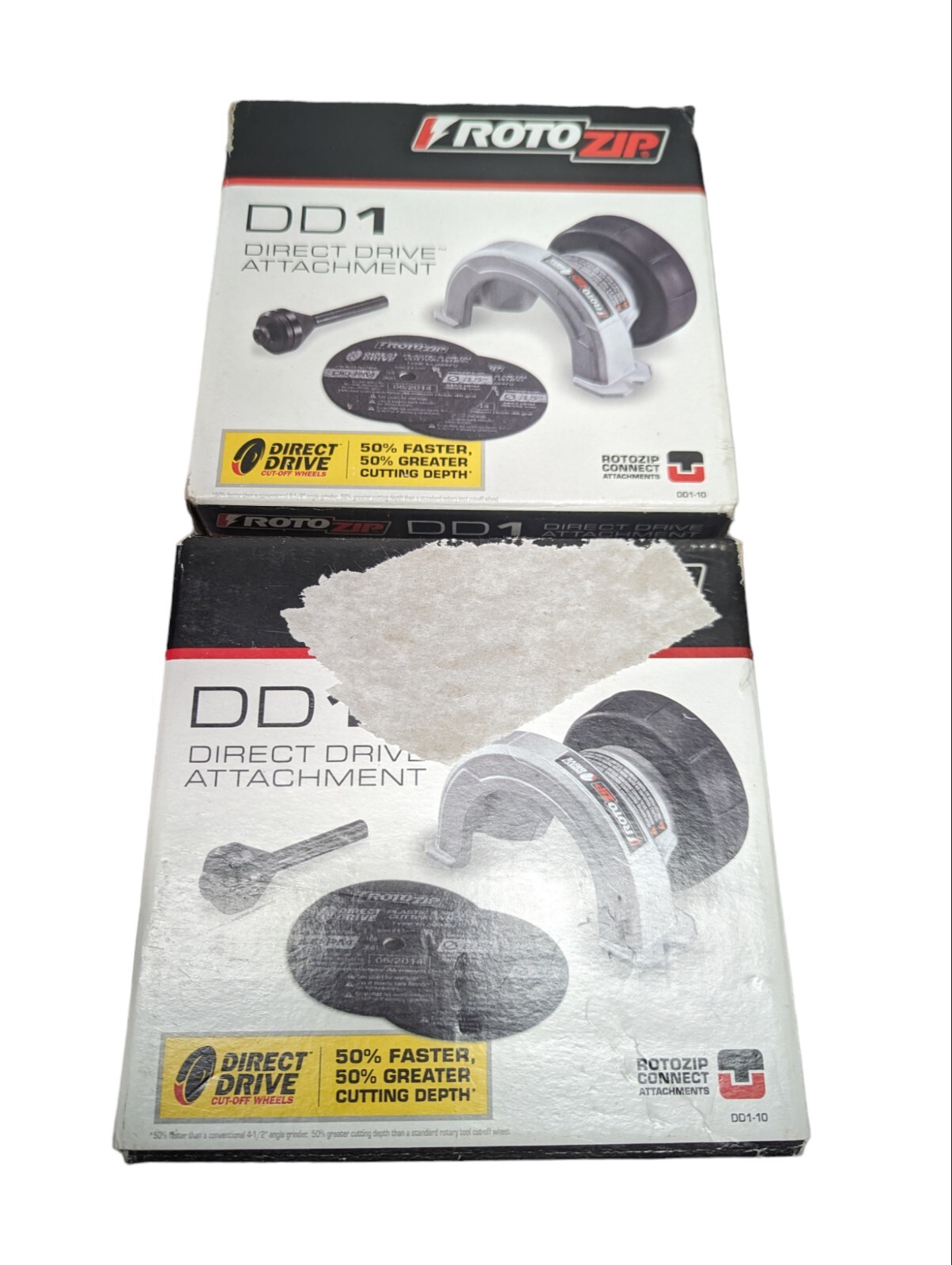 Lot Of 2 ROTOZIP Connect DD1 2-1/2" Direct Drive Cut-off Rotary Tool ...
