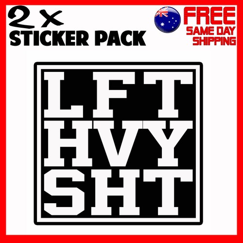 2 x Stickers Lift Heavy Gym Bodybuilding Weights Car Bumper Funny ...