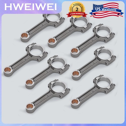 Set of 8 Floating Pin Connecting Rod w/ Bushing for GM 5.3L 6.0L LS2 ...