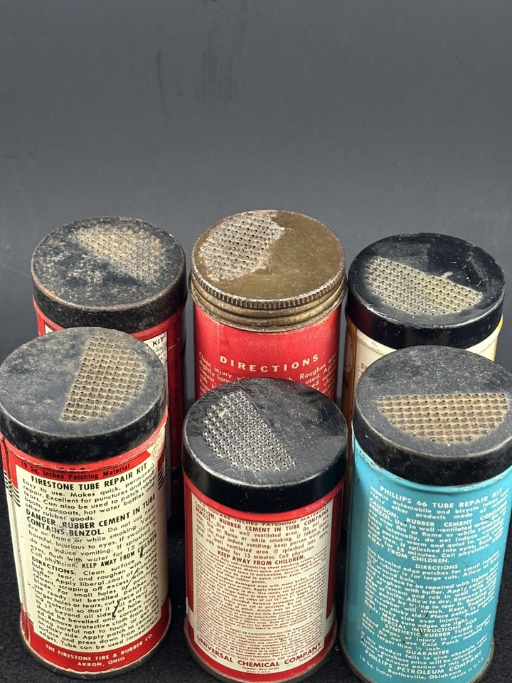 Lot of 6 Tube Repair Kits Phillips 66 Texaco BF Goodrich Firestone ...