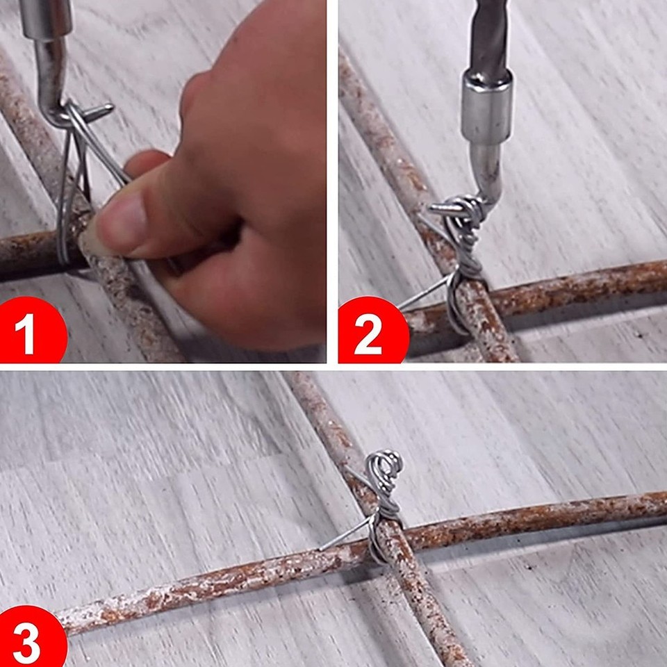 Steel Wire Twister 300mm Bind Rebars Non-slip Handle Semi-automatic Tie ...