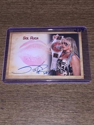 Sol Ruca Signed Kiss Card Wrestler Model WWE NXT Collectors Expo #234 ...
