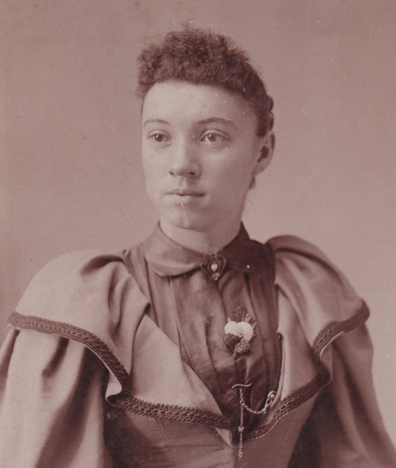 Lovely African American Mulatto Woman Dayton Ohio Antique Cabinet Photo ...