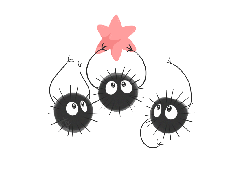 Soot Sprites Spirited Away Cute Weatherproof Anime Sticker 6" Car Decal ...