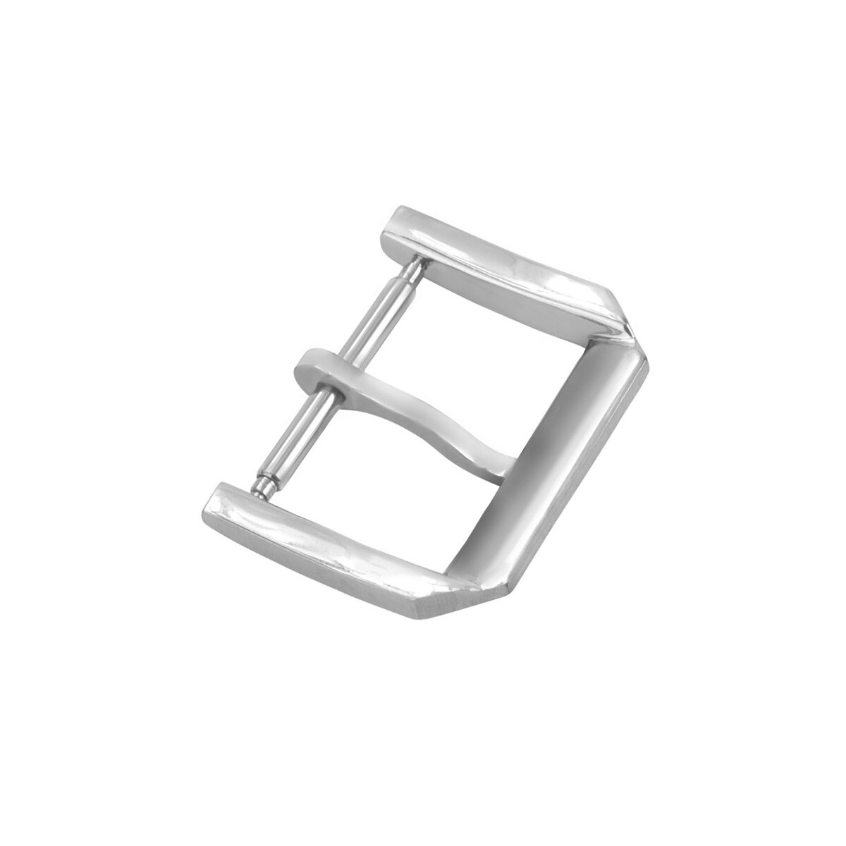 BRUSHED 18MM TANG BUCKLE FOR IWC PILOT WATCH RUBBER LEATHER STRAP WATCH ...