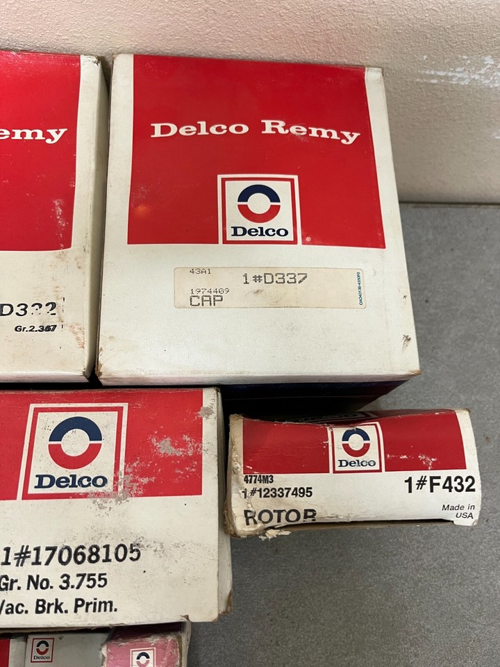 17 PC - AC Delco parts lot Distributor Caps Rotor Sensor Pull offs ...