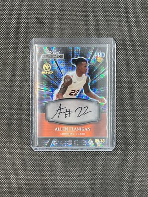 RARE 1ST TRADING CARD!! ALLEN FLANIGAN - WILD CARD ALUMINATION - AUTO ...