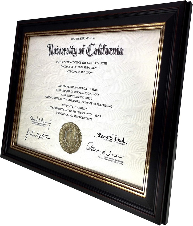 Luxurious Diploma Frame - Classic Design for Graduation/Diploma Frames ...