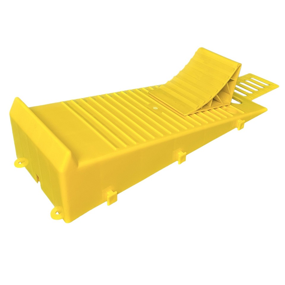 Chockmaster Levelling Ramp with Chock, Anti Slip Pad & Bag Anti Sink ...