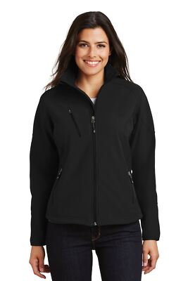 Port Authority Womens Textured Front Pocket Zippered Soft Shell Jacket ...