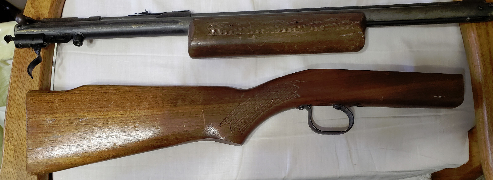 Benjamin Franklin model 342 (22 cal) (5.5mm) air pellet rifle. Used. | eBay