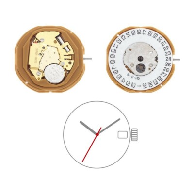 MIYOTA GM10 Complete Movement Quartz Montre Japan Calendrier A Pour 3H ...