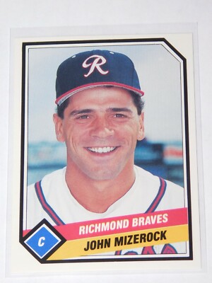 1989 CMC RICHMOND BRAVES JOHN MIZEROCK CARD #12 | eBay