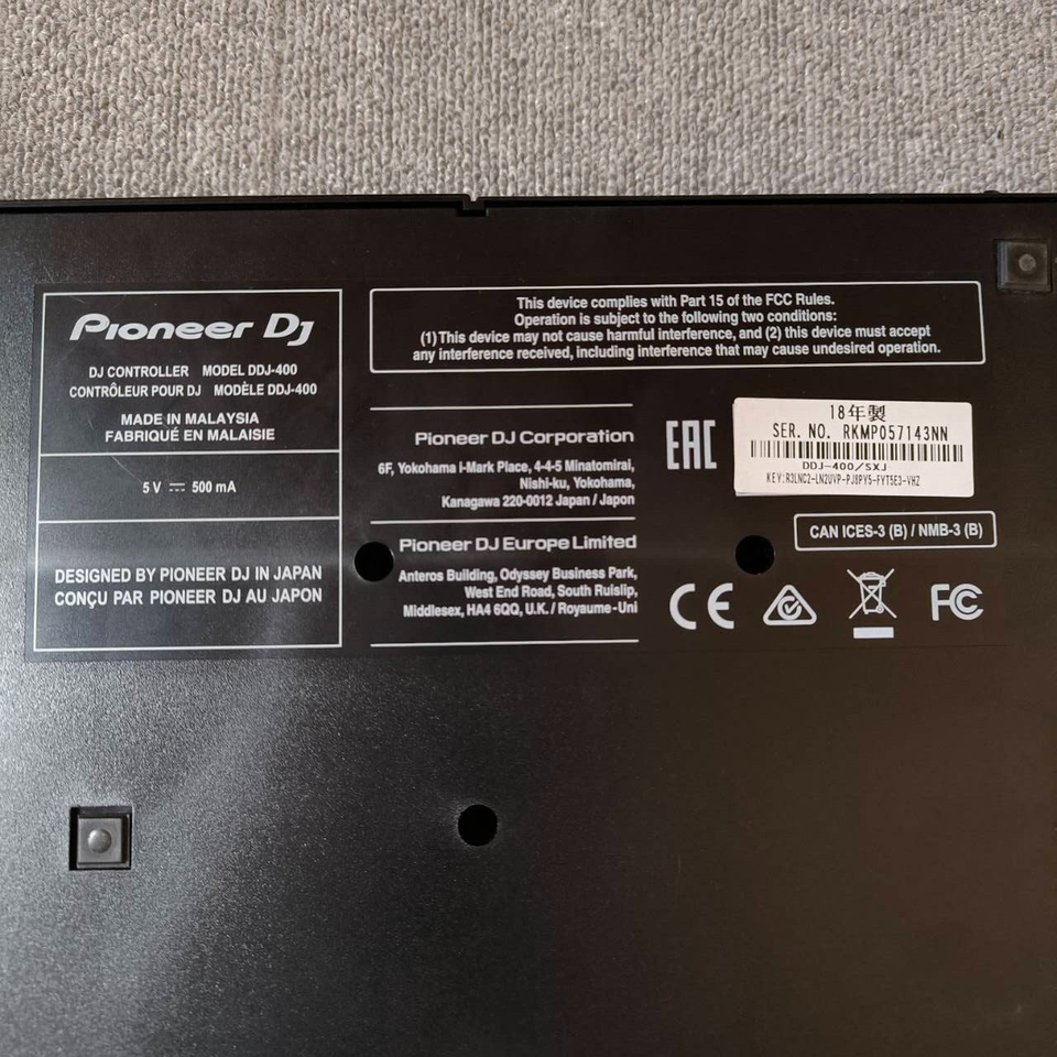 Pioneer DJ DDJ-400 DDJ4002-Channel 2ch DJ Controller W/ USB Cable Used ...