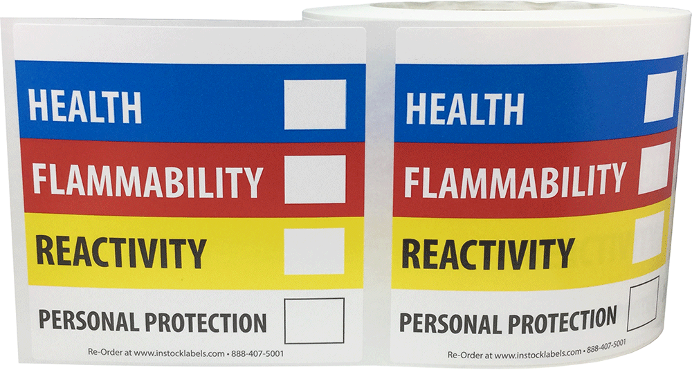 Hazardous Material Identification Label (HMIL) | 4 x 4" Inch | 500 Pack ...