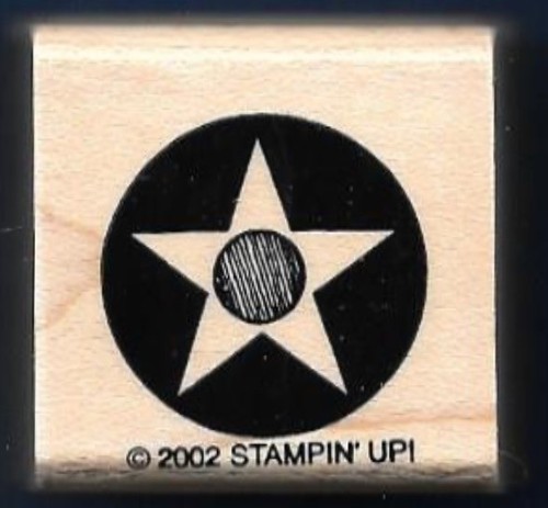 STAR INSIGNIA RANK Circle Seal STAMPIN UP! 2002 Up In The Air Hobby ...