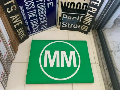 BMT IND NY NYC SUBWAY ROLL SIGN "MM" TRAIN JAMAICA QUEENS 57TH STREET ...