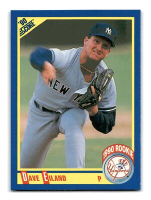 Dave Eiland RC Rookie 1990 Score #652 New York Yankees NM-MINT | eBay