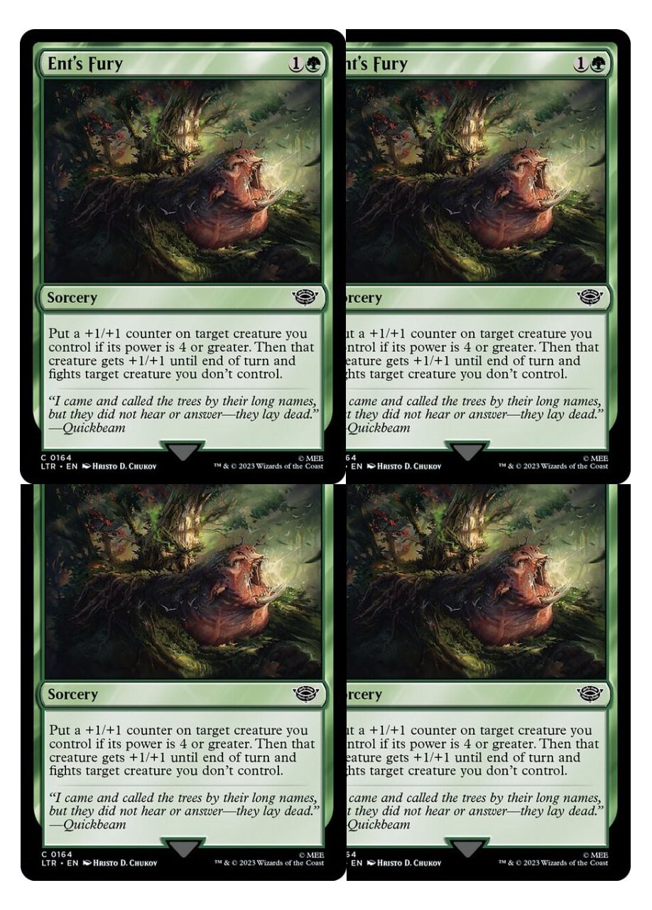 MTG - 4x ENT'S FURY - Lord of the Rings (C) | eBay