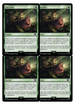 MTG - 4x ENT'S FURY - Lord of the Rings (C) | eBay