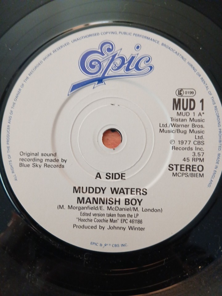 MUDDY WATERS - MANNISH BOY / HOOCHIE COOCHIE MAN 7" VINYL 45 SINGLE ...