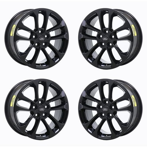 17" FORD ESCAPE GLOSS BLACK WHEELS RIMS FACTORY OEM 10256 2020-2022 SET ...