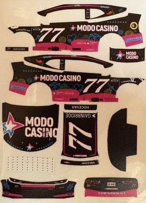 Custom 2025 Carson Hocevar #77 Modo Casino 1/64 Scale NASCAR Peel ...