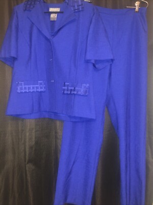 Koret 2pc Suit Pants Suit Size 12 Blue | eBay