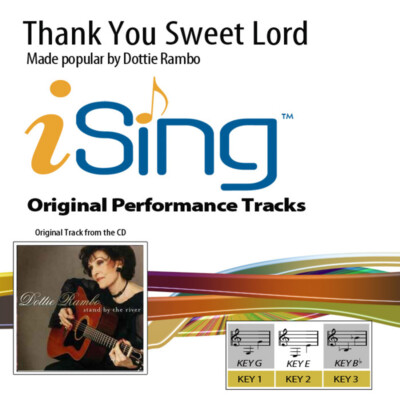 Thank You Sweet Lord - Dottie Rambo - Accompaniment Track | eBay