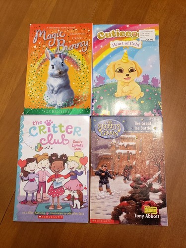Lot of 4 Elementary Chapter Books-Magic Bunny, etc-Softcover-Scholastic ...