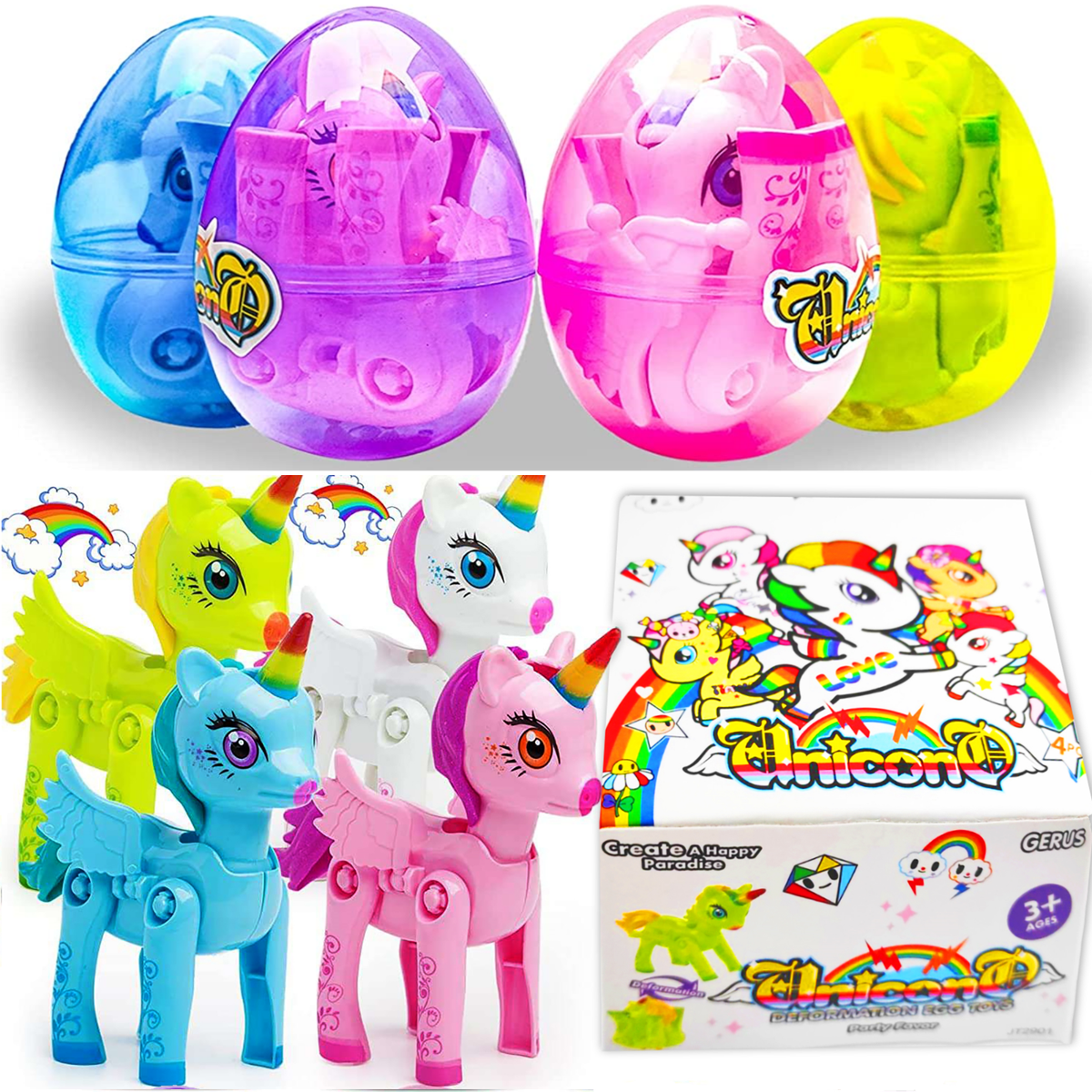 Unicorn Plastic Toys OEM Factory Best Selling Static Plastic Toys