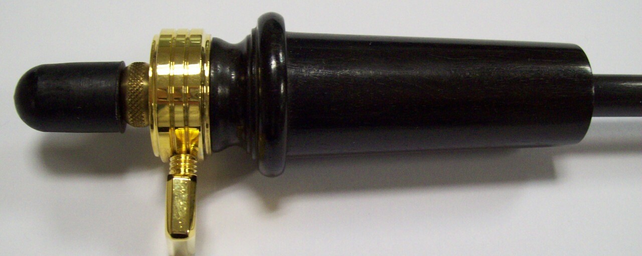 Ulsa Deluxe Cello Endpin End Pin Ebony/ Gold Plated 52cm Diameter 8mm ...