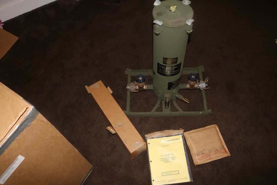 NOS US military liquid fuel transfer filter separator skid mounted 15 ...
