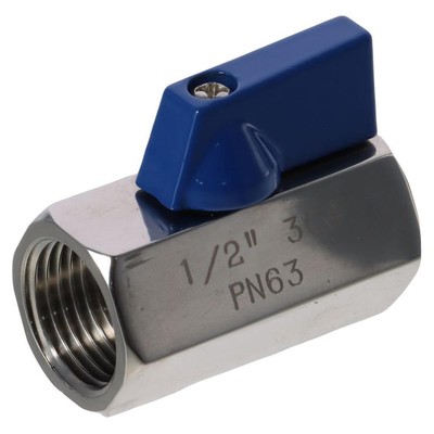 Silver Mini Ball Valve 304 Stainless Steel Gas Valve Water Valve Water ...