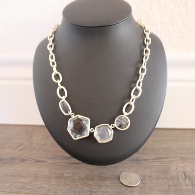 Kendra Scott Natalia Statement Necklace Gold Plated Toggle !!! | eBay