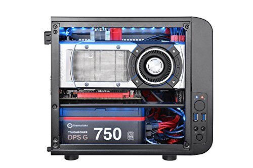 Thermaltake Core V1 SPCC Mini ITX Cube Gaming Computer Case Chassis for ...