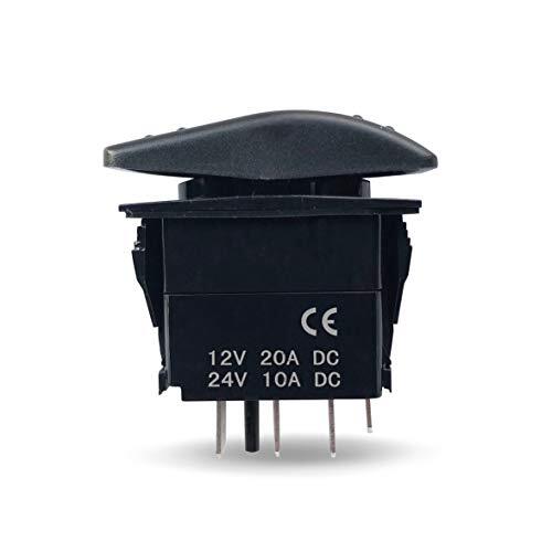 3-Pack Marine Rocker Switches with Illuminated LED 20A 12vDC SPDT ...
